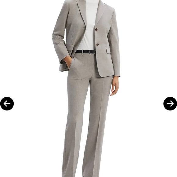 Theory | Jackets & Coats | Theory Womans Stylish Beige Suit Set | Poshmark